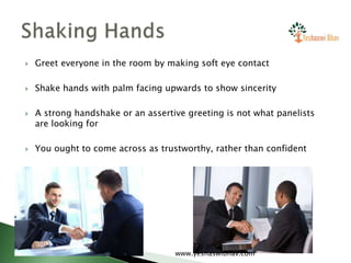 Body language during an interview | PPTX