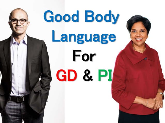 Body language for Group discussion and Interview | PPTX
