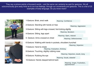 Body language general | PPT | Nail Care | Beauty