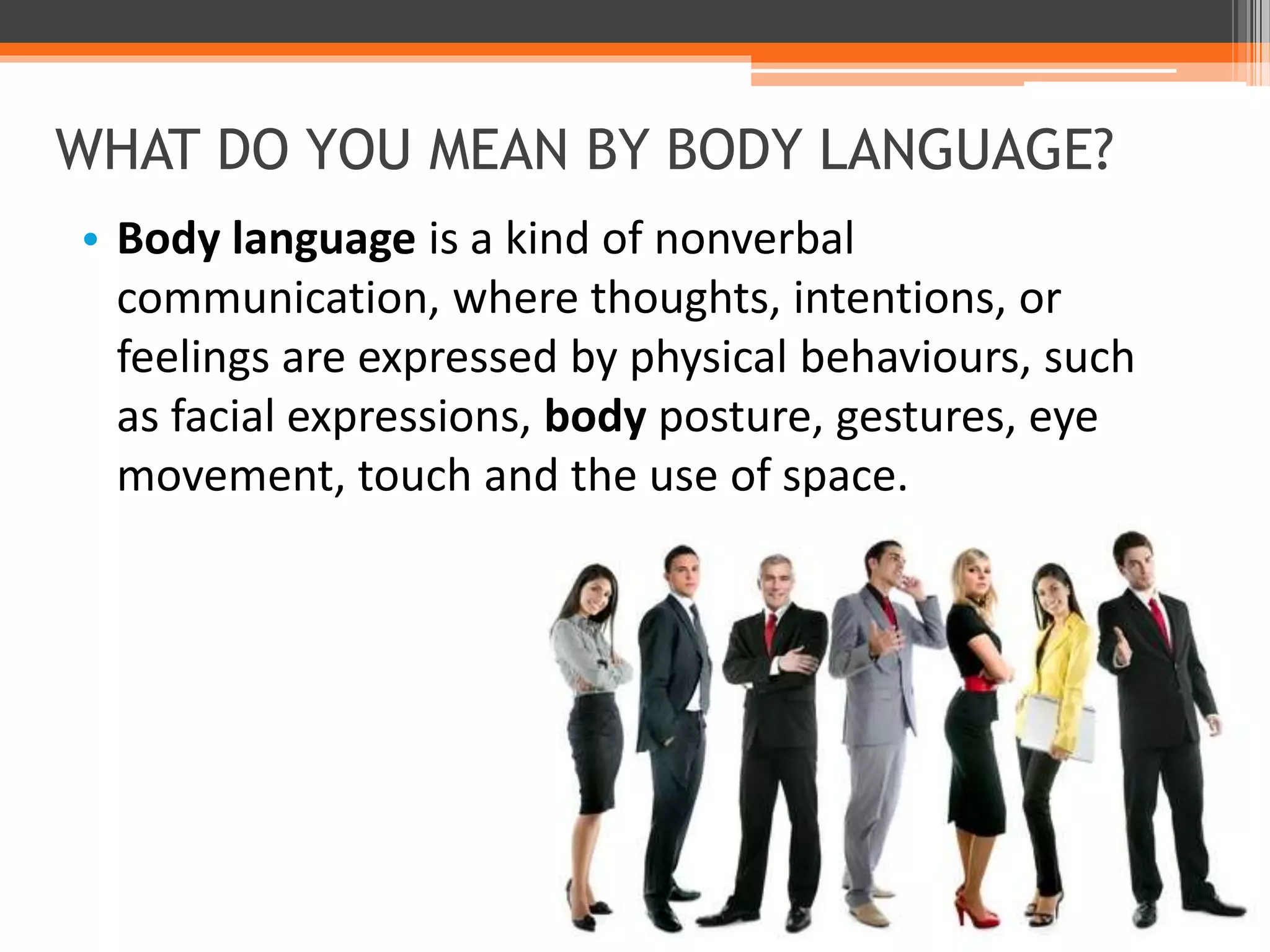 Body language in business communication | PPTX