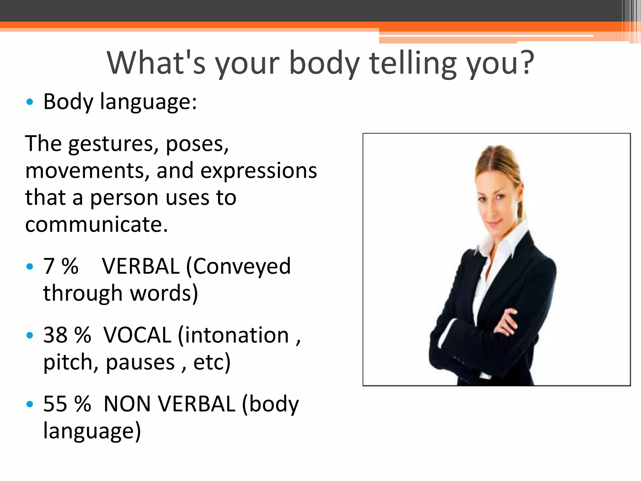 Body language in business communication | PPTX