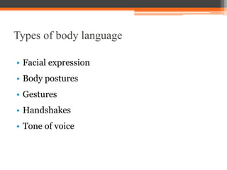 Body language in business communication | PPTX | Eye and Vision ...