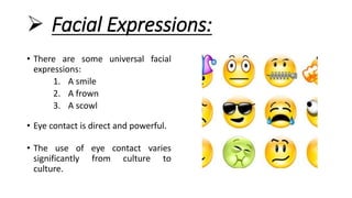 Body language in communication | PPTX