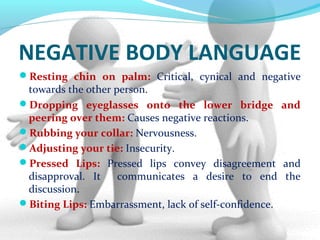 Body language for effective communication | PPT