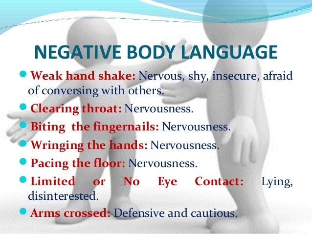 Body language for effective communication