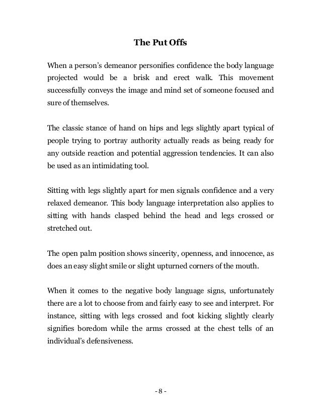 Body language mastery | PDF