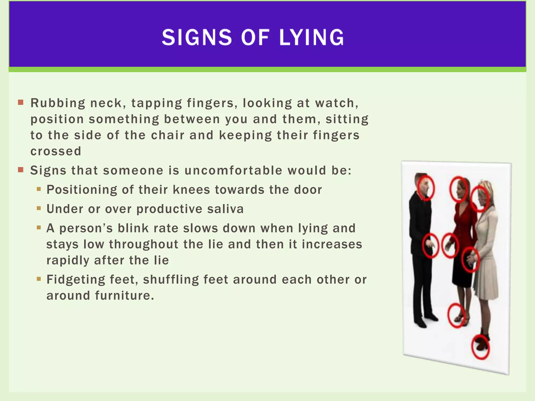 Body language of a liar | PPT