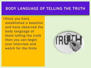 Body language of a liar | PPT