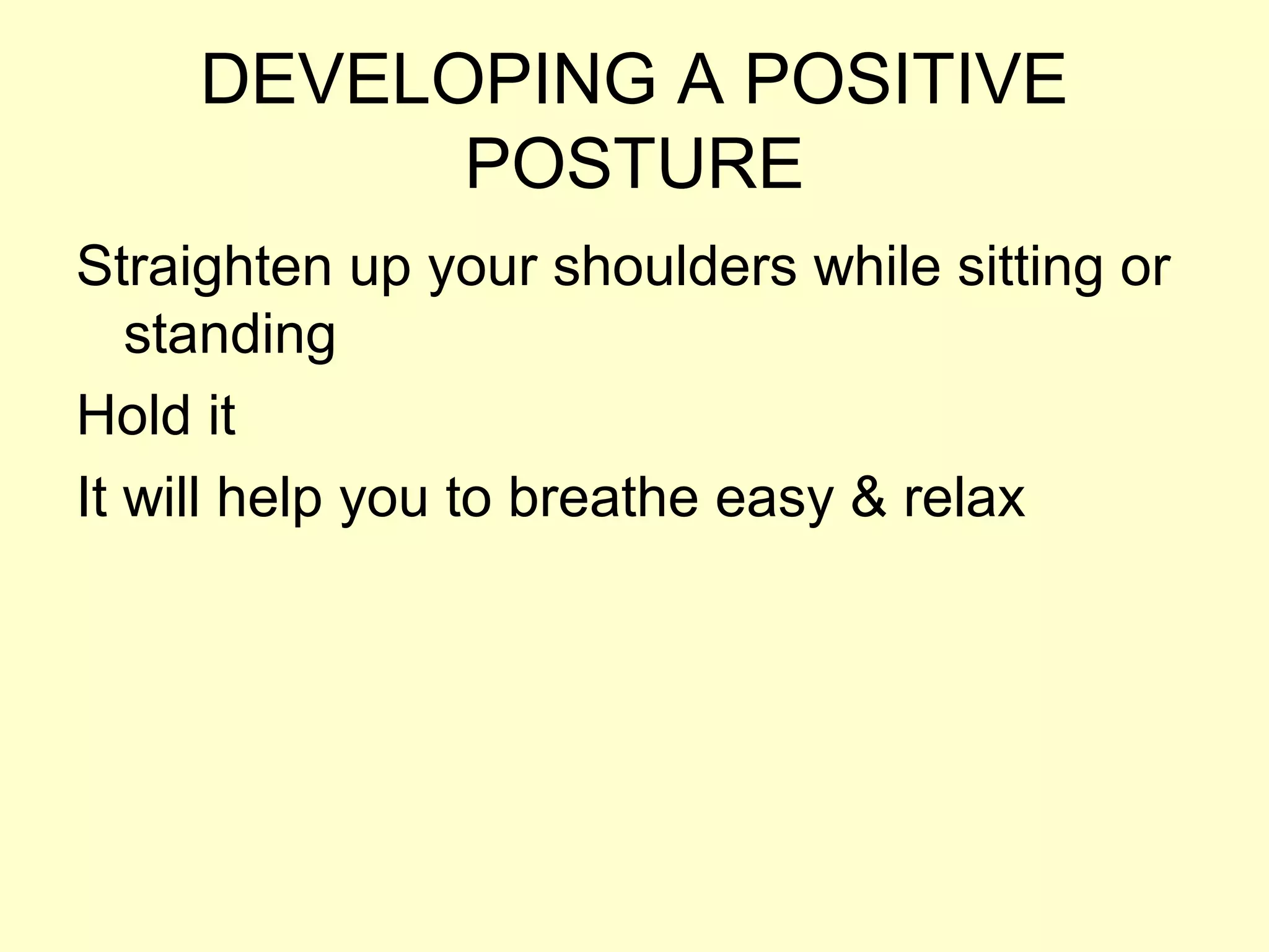 Body language & posture | PPT