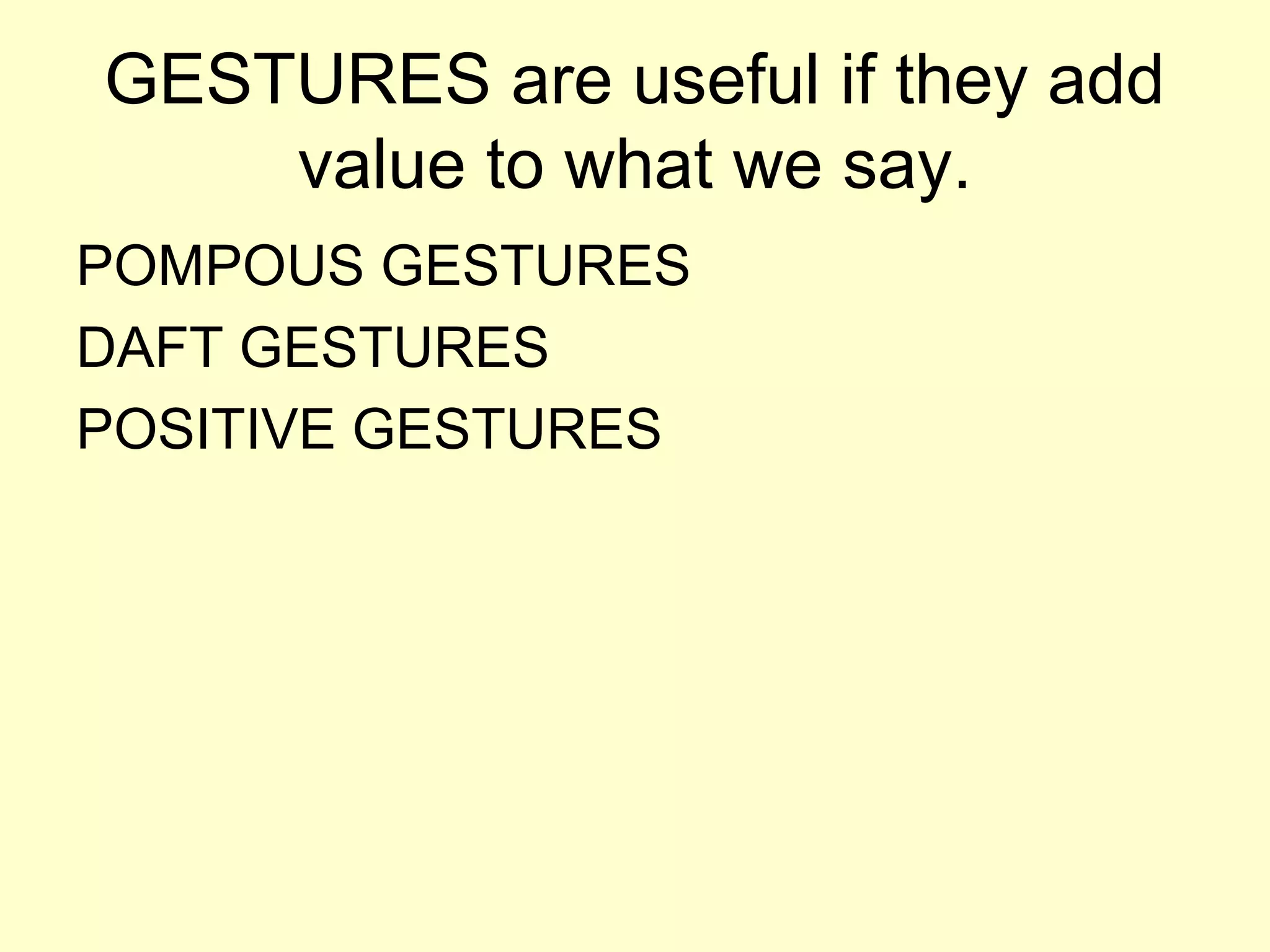 Body language & posture | PPT