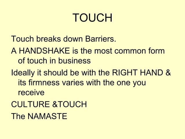 Body language & posture | PPT