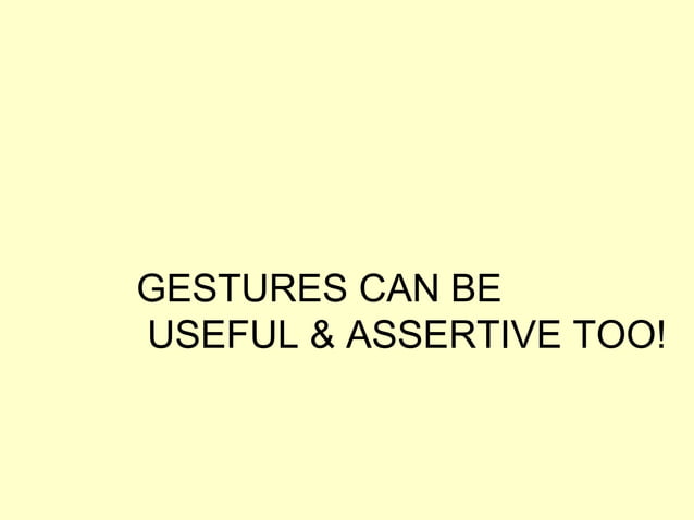 Body language & posture | PPT