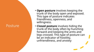 body language primary powerpoint for students | PPTX