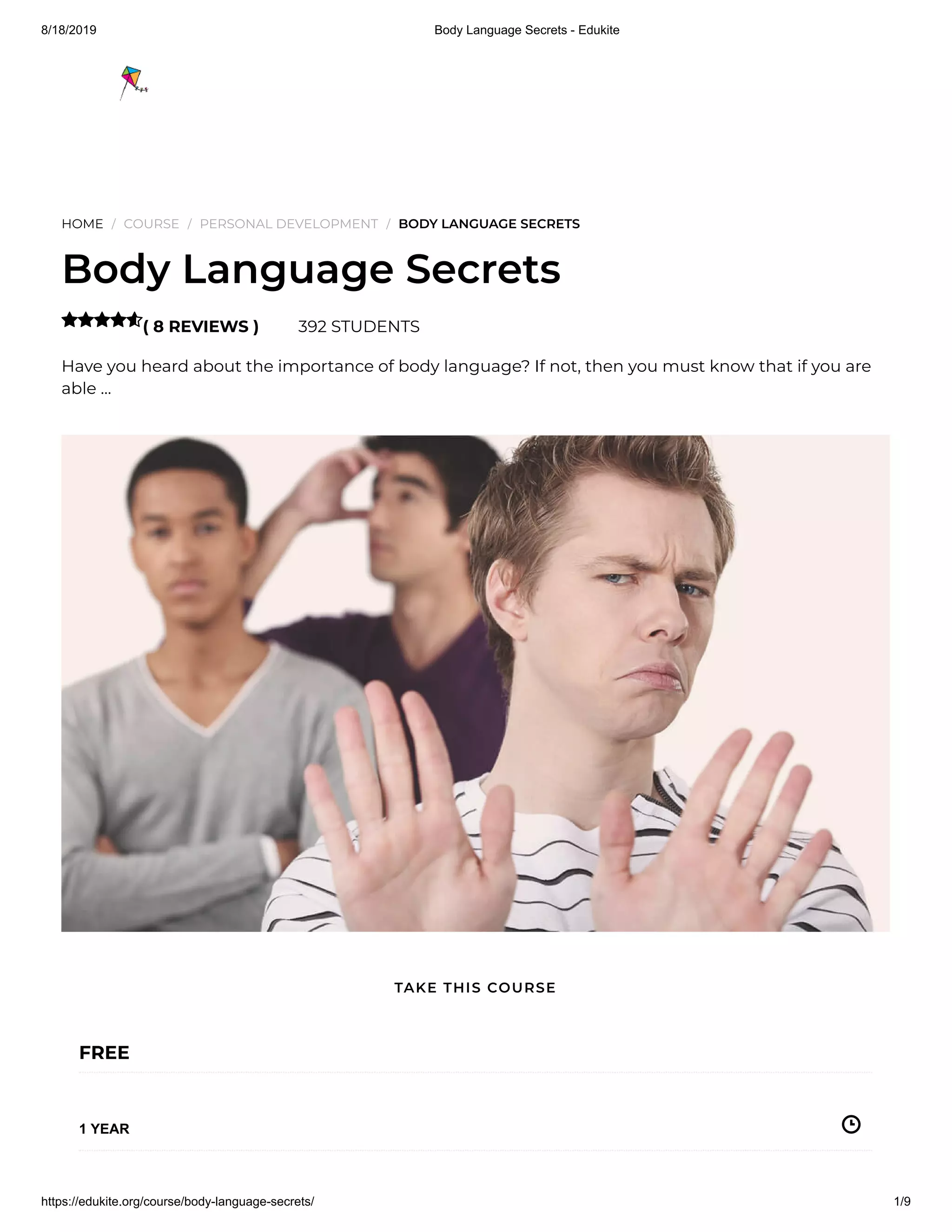 Body Language Secrets - Edukite | PDF | Free Download