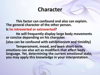 Body language for teachers | PPTX