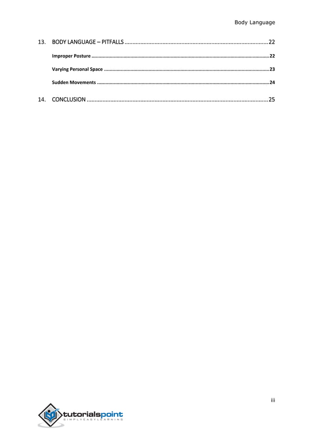 Body language tutorial