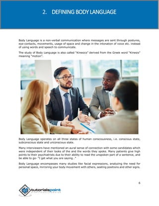 Body language tutorial