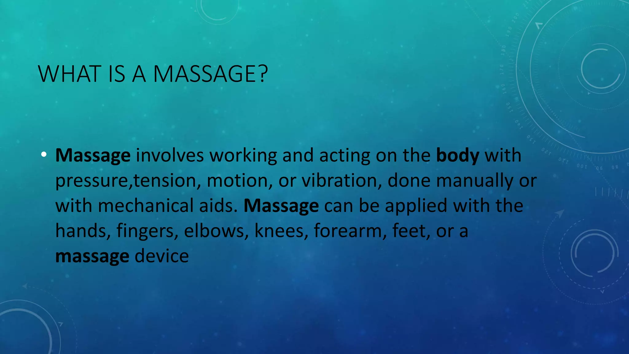 Body massage | PPTX