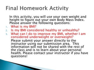 Body mass index (bmi) | PPTX