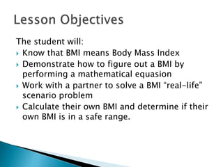 Body mass index (bmi) | PPTX