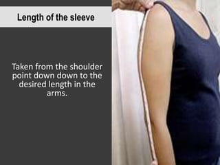 Body measurement for ladies blouse | PPTX