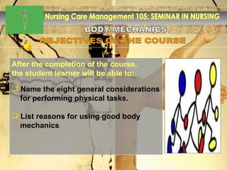 Body mechanics | PPT