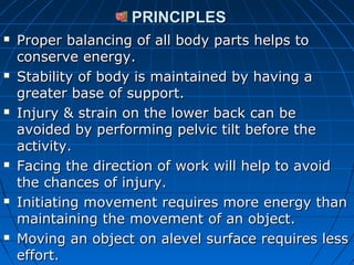 Body mechanics | PPT