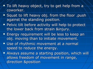 Body mechanics | PPT