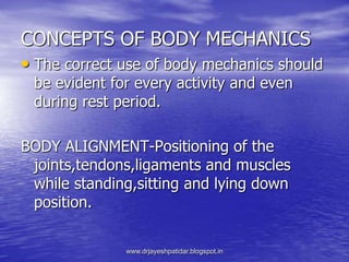 Body mechanics | PPSX