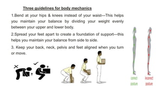 Body Mechanics in Nursing | PPTX