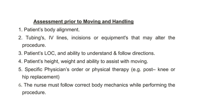 Body Mechanics in Nursing | PPTX