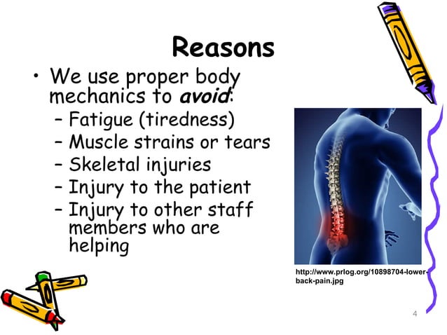 principles of body mechanics in nursing care | PPT