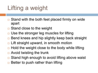 Body mechanics, mobility and body alignment introduction | PPTX