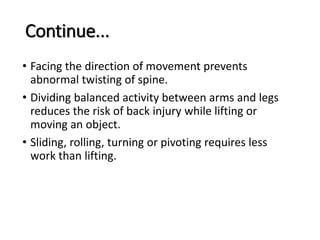 Body mechanics ppt | PPTX