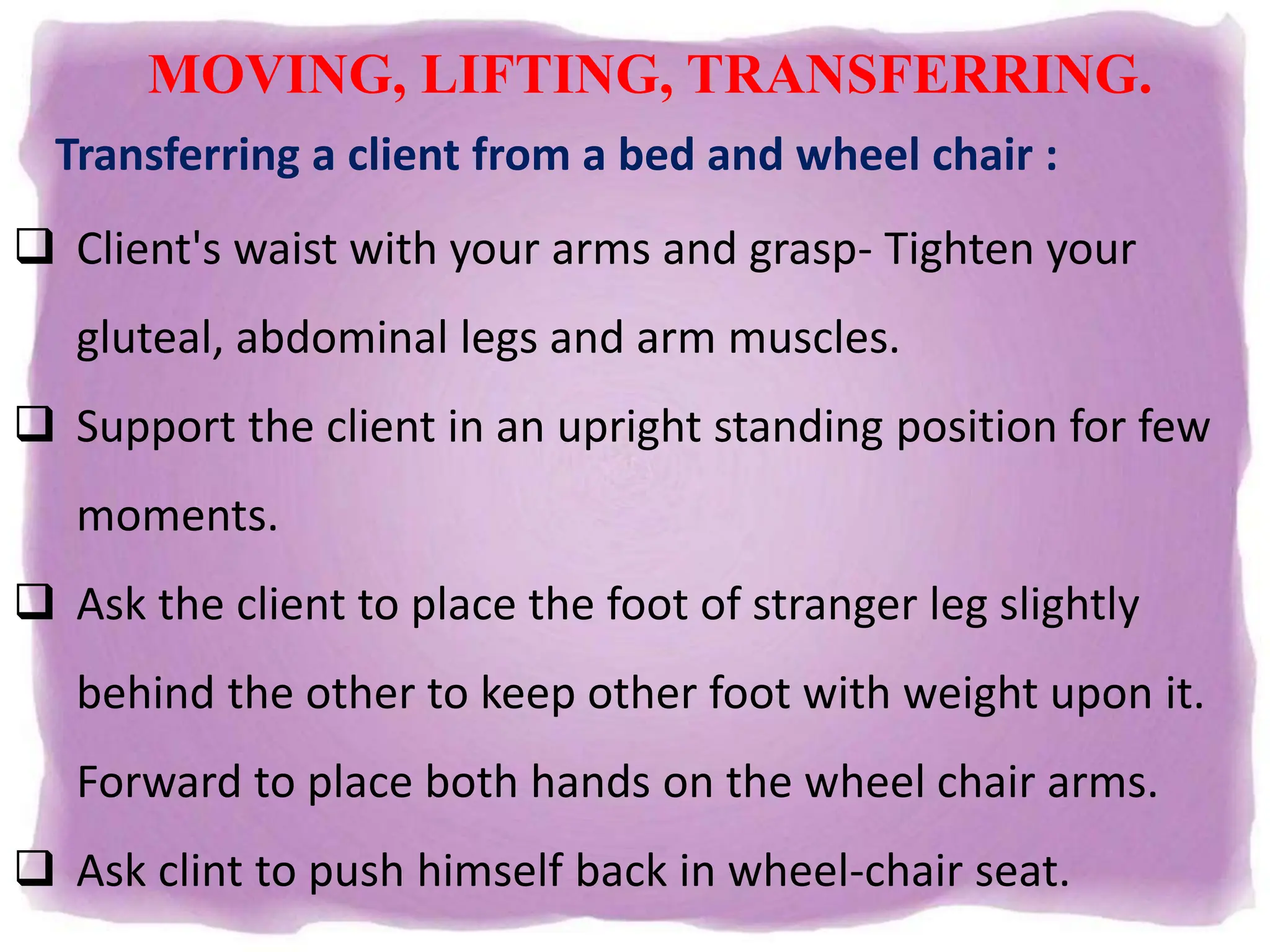 body mechanism nursing lecture- fundamental nursing | PPT