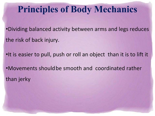 body mechanism nursing lecture- fundamental nursing | PPT