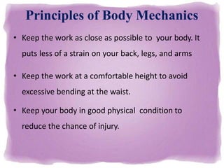 body mechanism nursing lecture- fundamental nursing | PPT