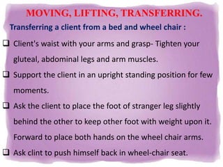 body mechanism nursing lecture- fundamental nursing | PPTX