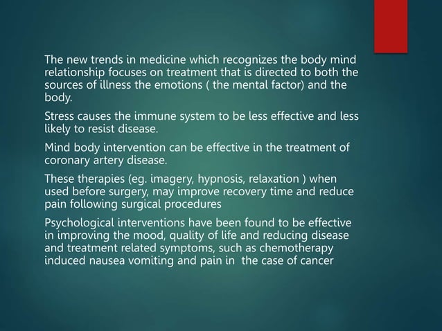 BODY MIND RELATIONSHIP.pptx | Brain and Nervous System Disorders ...