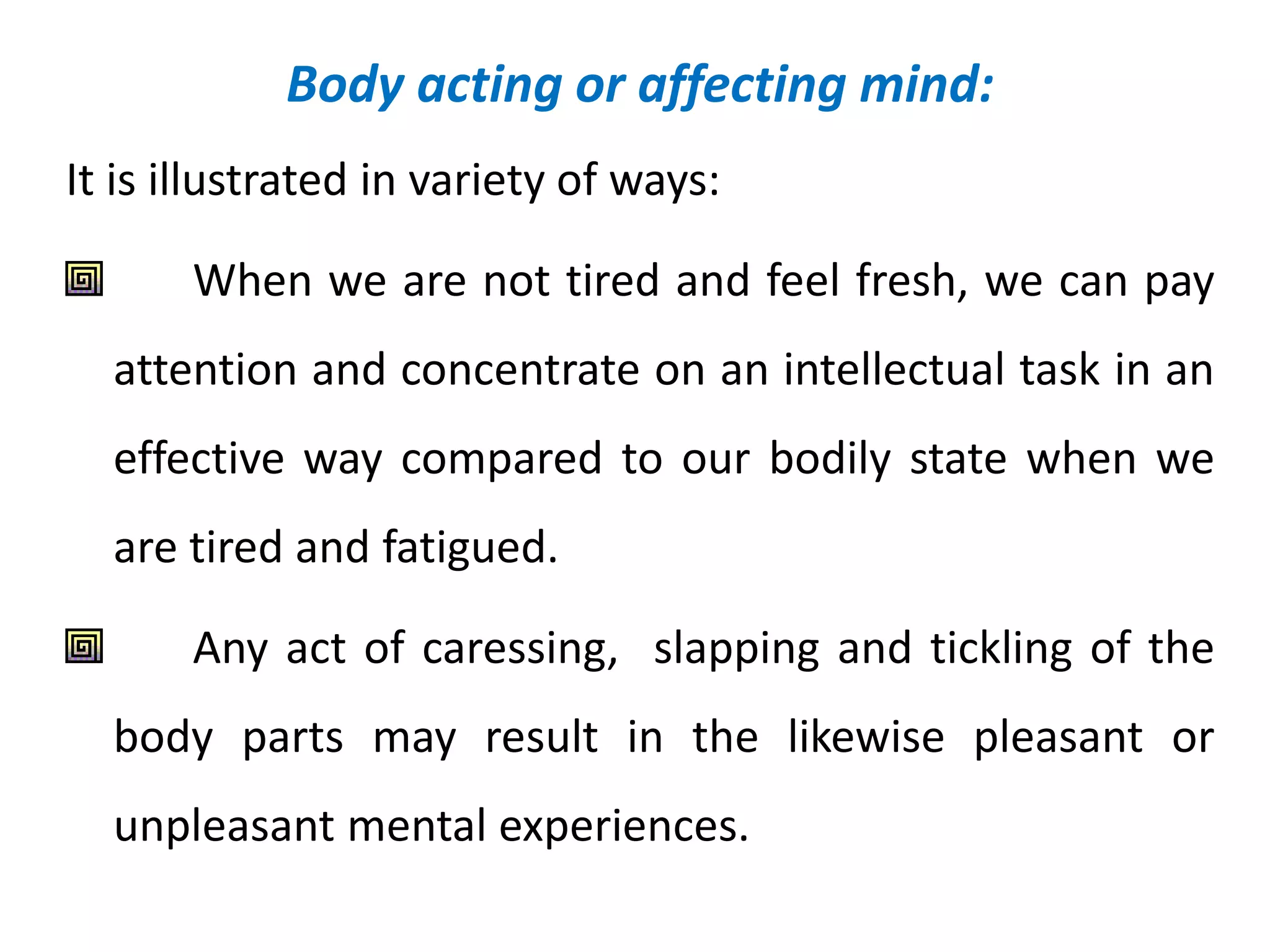 body mind relationship | PPTX