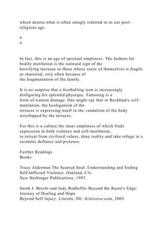 Body Modification Is a Sign of CulturalDepravitySelf-Mutil.docx