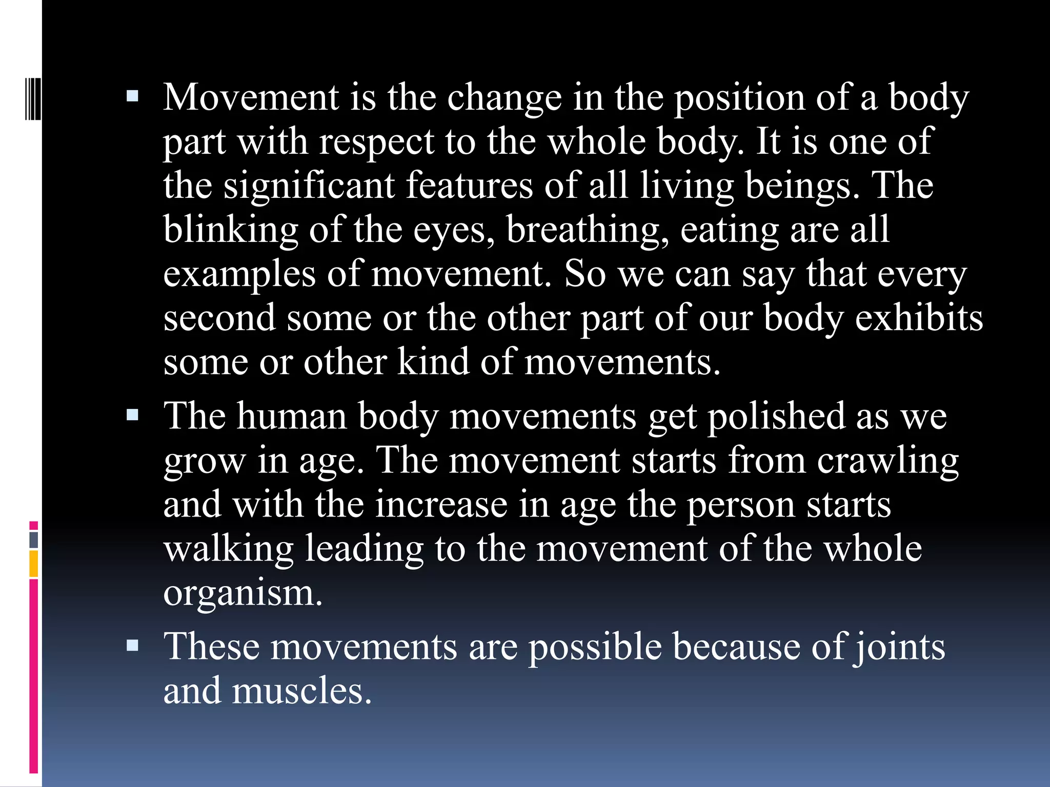 Body movements | PPTX