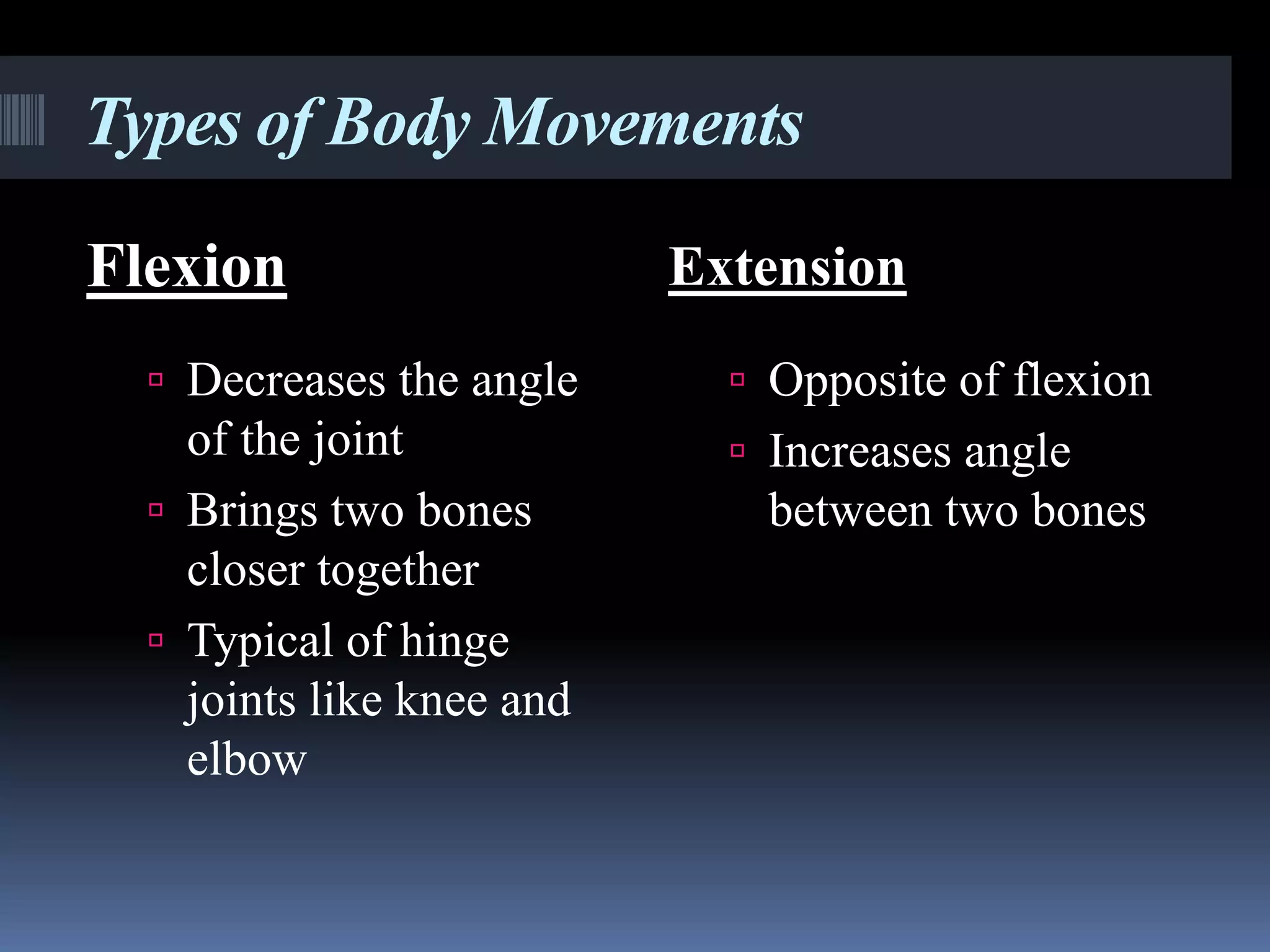 Body movements | PPTX