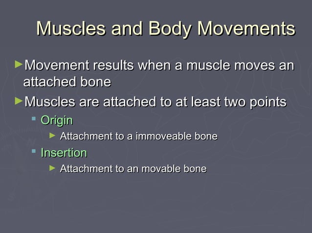 Body movements ppt | PPT