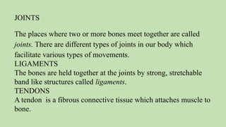 Body Movements PPT science class 6 cbse | PPTX