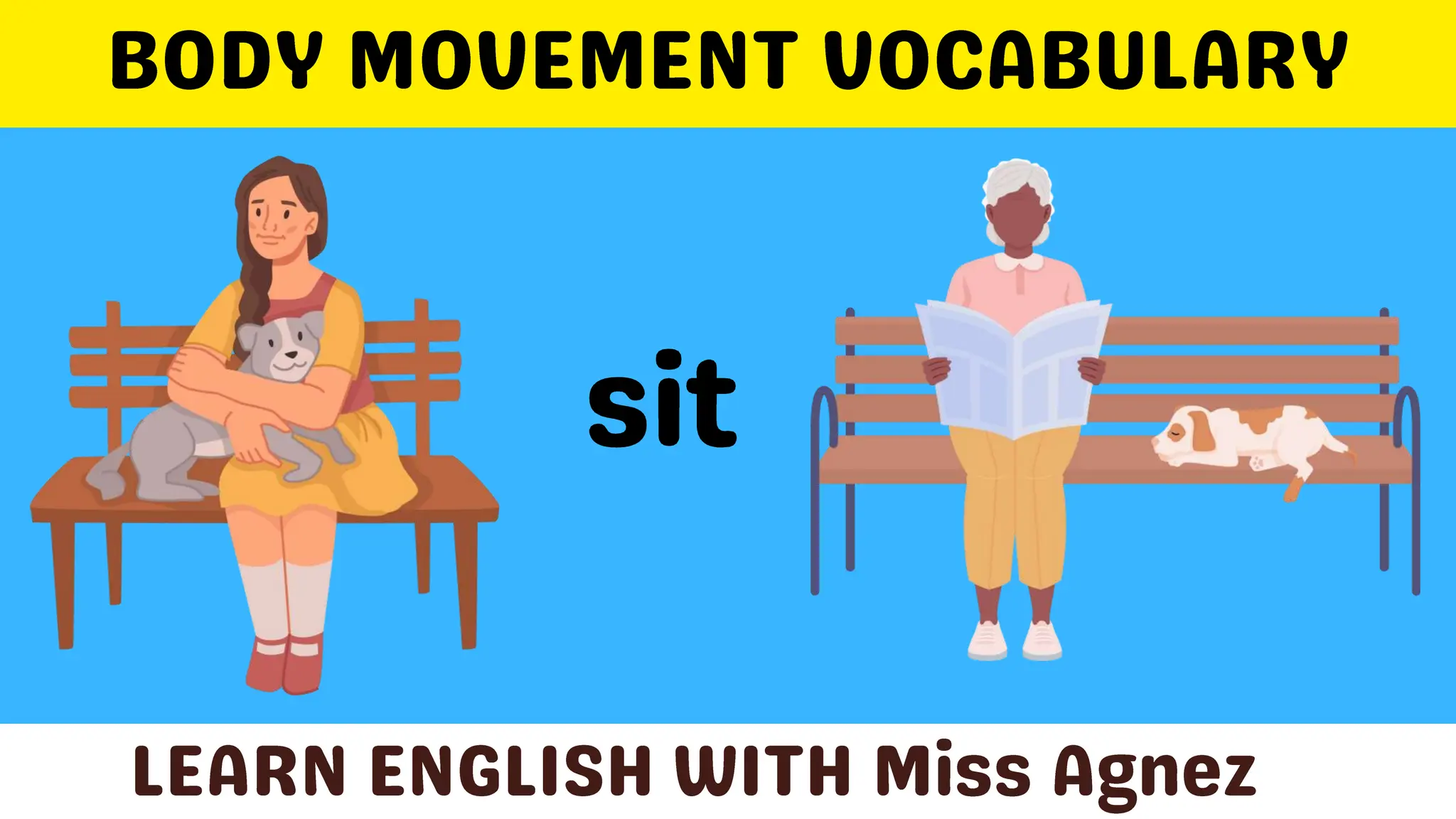 Learn Body Movement Vocabulary with Pictures and Sentences | Fun ...