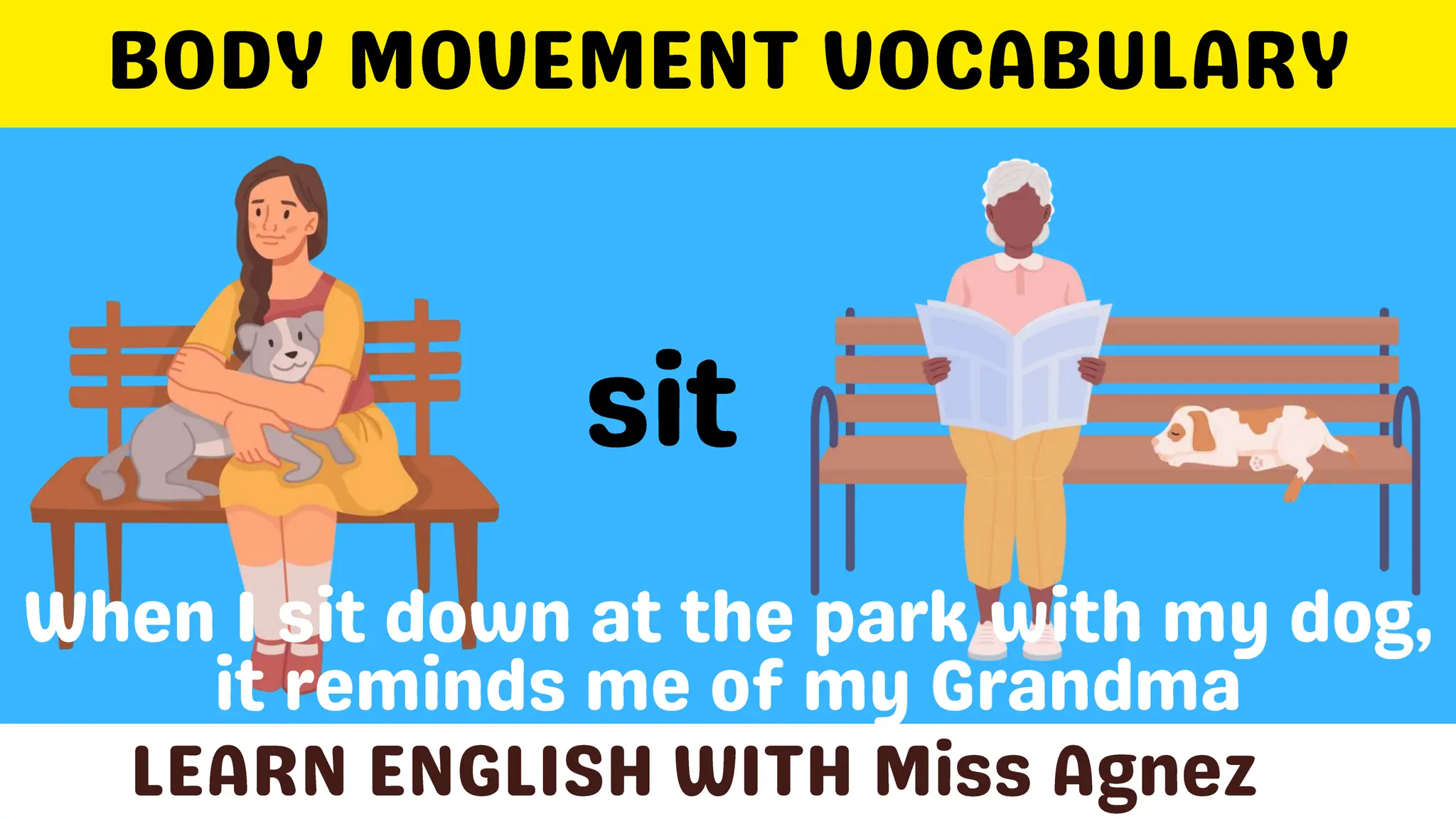 Learn Body Movement Vocabulary with Pictures and Sentences | Fun ...