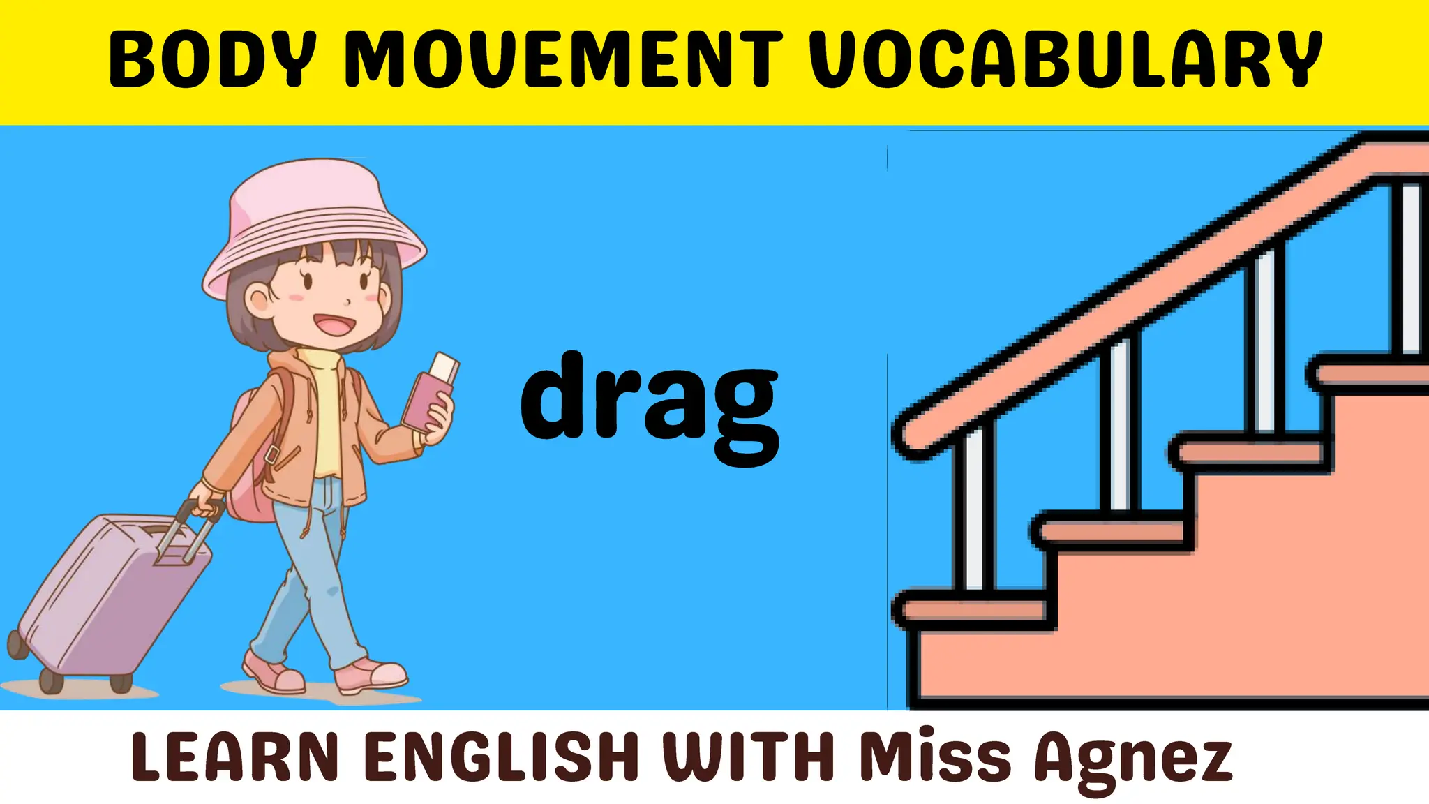 Learn Body Movement Vocabulary with Pictures and Sentences | Fun ...