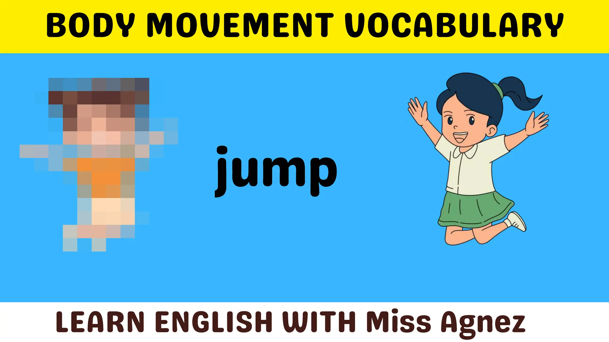 Learn Body Movement Vocabulary with Pictures and Sentences | Fun ...