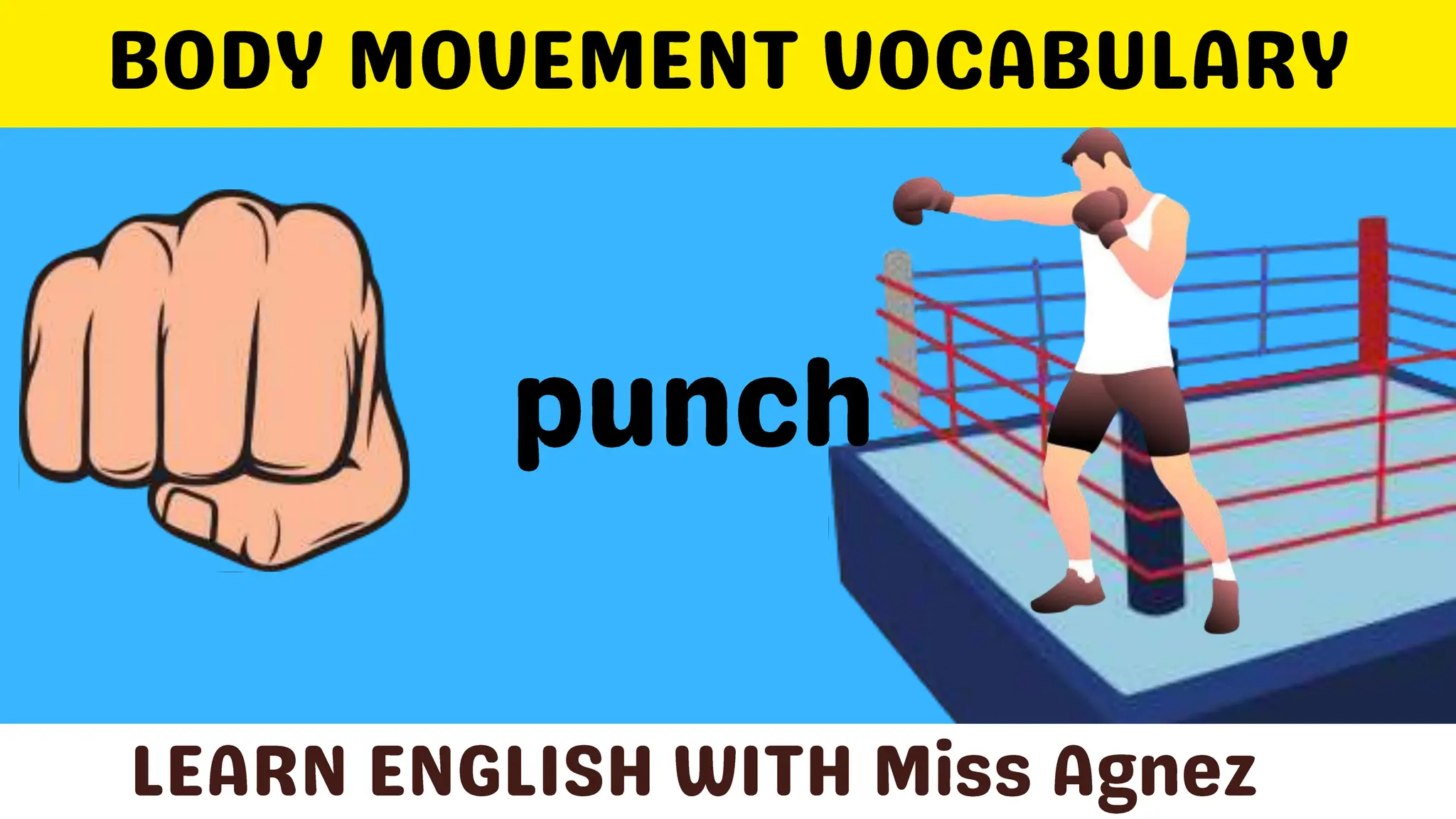 Learn Body Movement Vocabulary with Pictures and Sentences | Fun ...